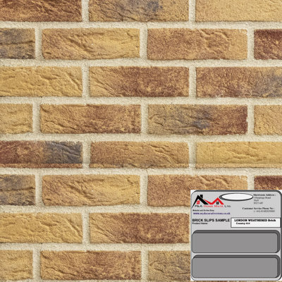 Brick Slip Samples - London Weathered