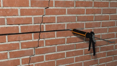BrickFix Masonry Crack Repair Kit (10 x 1m Helical Bars & Grout ...