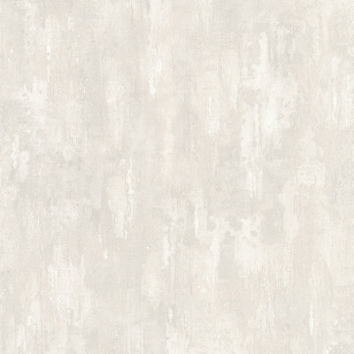 BRICOFLOR Concrete Effect Distressed Cream Wallpaper Non-Woven ...