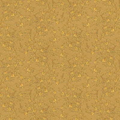 BRICOFLOR Gold Background Gold Flower Cottage Style Wallpaper Washable ...