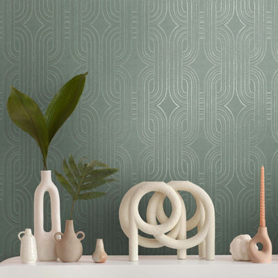 BRICOFLOR Non-woven wallpaper, modern wallpaper, pattern, scandinavian ...
