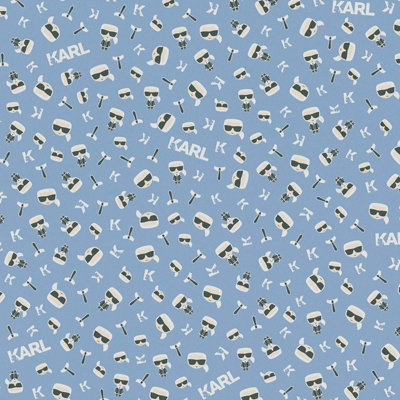 BRICOFLOR Urban Blue Wallpaper With Eccentric Design Wallpaper With ...