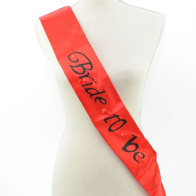 Bride to BE Flashing Red Sash Wedding Hen Party Night Out Bridal Shower ...