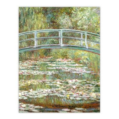 Bridge over a Pond of Water Lilies Monet Vintage Wall Art Poster Print ...