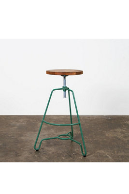 Briggs Breakfast Bar Stool - Green | DIY at B&Q