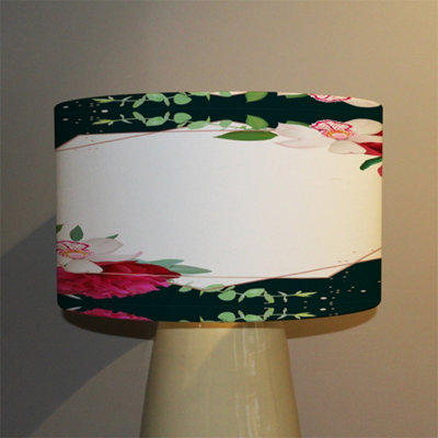 Bright Flowers, Dark Background (Ceiling & Lamp Shade) / 45cm x 26cm ...