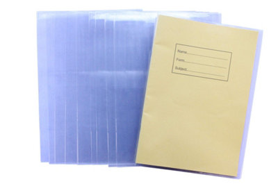 Bright Ideas Clear PVC Book Covers A4, 250 Micron, PK10 Covers. Thicker ...