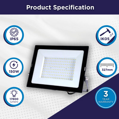 Bright Source 150w 6500k LED Floodlight - Daylight