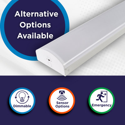 BRIGHT SOURCE 5FT 58W TWIN LED EDUCATION BATTEN FITTING - CCT ...