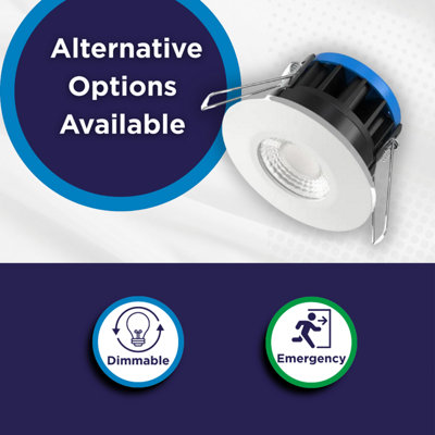 Bright Source 8w/10w All-in-One LED Downlight 4CCT White Bezel