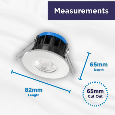 Bright Source 8w/10w All-in-One LED Downlight 4CCT White Bezel