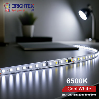 Brightex 15m SMD LED Strip Light White 220V Flexible Super Bright IP65 ...