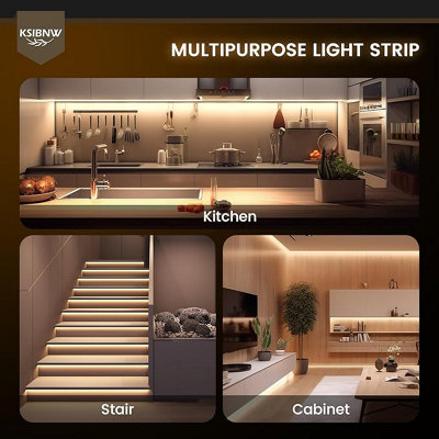Brightex 20m COB LED Strip Light 220V Flexible Super Bright Warm White ...