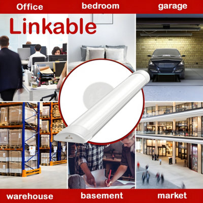 Brightex 3FT Linkable LED Batten Light 40W 4000 Lumen Slimline Ceiling ...
