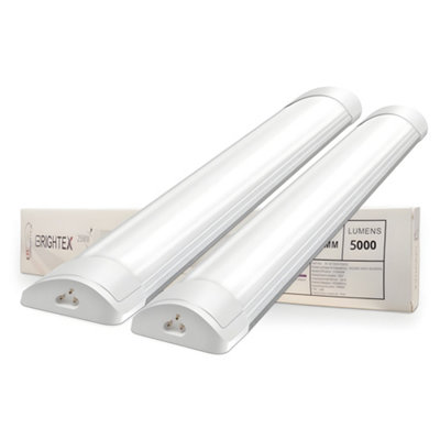 Brightex 4FT + 4ft Linkable LED Batten Light 50W 5000 Lumen Slimline ...
