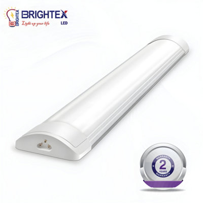 Brightex 4FT Linkable LED Batten Light 50W 5000 Lumen Slimline Ceiling ...