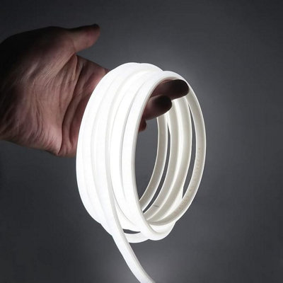 Brightex 50m COB LED Strip Light 220V Flexible, Cuttable Cool White LED ...