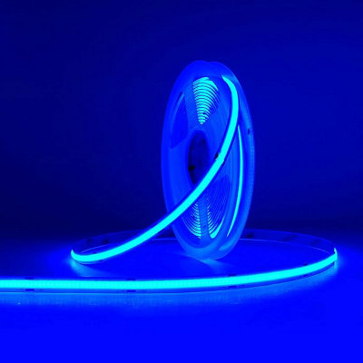 Brightex 5m COB LED Strip Light 220V Flexible Super Bright Blue LED ...