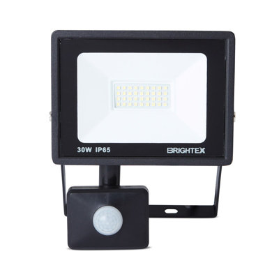 Brightex, LED Floodlight 30W 3300 Lumen Outdoor with PIR Sensor ...