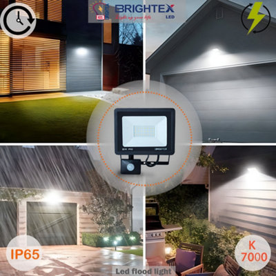 Brightex, Led floodlight 50w Cool White 4500 Lumen IP65 Security Motion ...