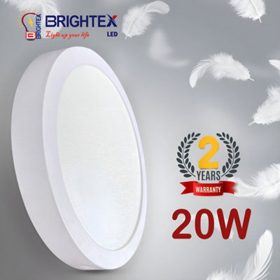 Brightex, LED Panel 20W Round 1800 Lumen (Higher Than Normal 18w Panel ...