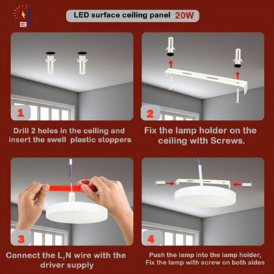 Brightex, LED Panel 20W Round 1800 Lumen (Higher Than Normal 18w Panel ...