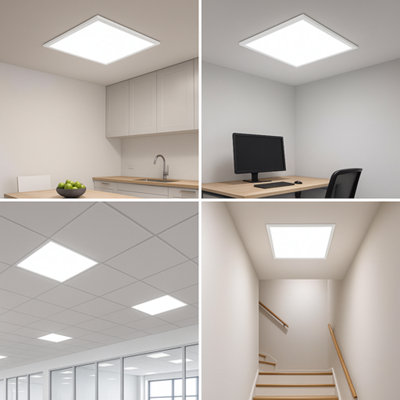 brightex led panel light 600x600mm 48w 4320lm recessed/suspended ...