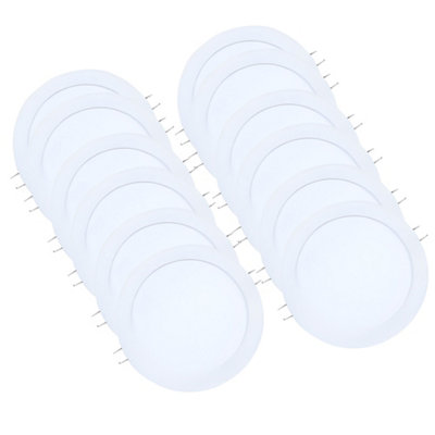 Brightex,Pack of 10 Brightex 20W LED Recessed Ceiling Panel Light 200mm ...