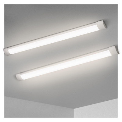Brightex, Pack of 2 60W 5Ft 6000 Lumen LED Batten Tube Light, Non ...