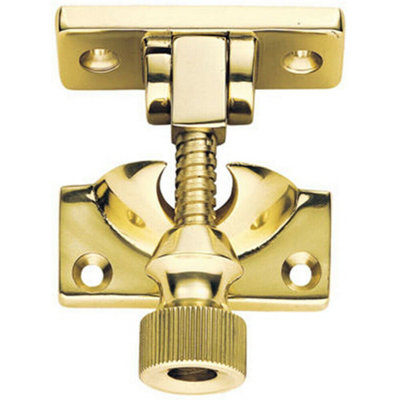 Brighton Pattern Sprung Sash Fastener 60 x 25mm Fixing Plate Polished ...