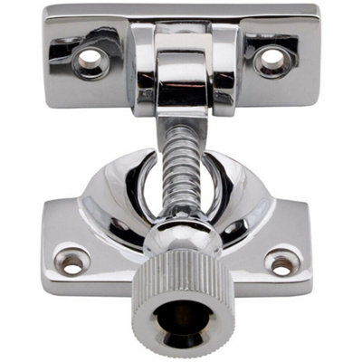 Brighton Pattern Sprung Sash Fastener 60 x 25mm Fixing Plate Polished ...
