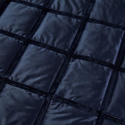 Brighton Square Soft Velvet Box Stitched Duvet Cover Set