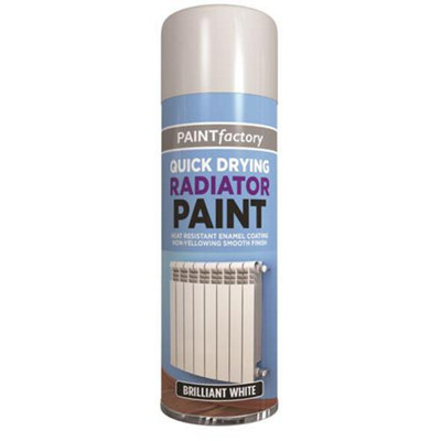 Brilliant White Radiator Paint 300ml (Spray) - Pack of 2 | DIY at B&Q