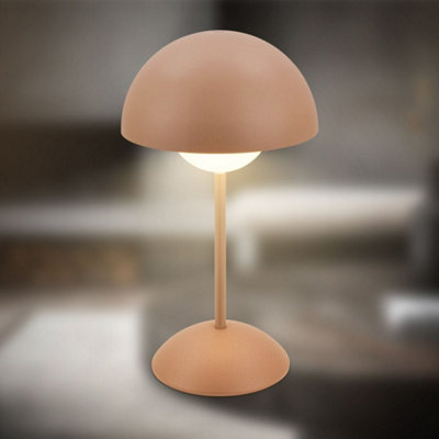 Briloner Coffee Table Lamp Rechargeable LED Desk Night Bedside Mushroom ...