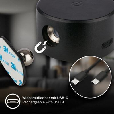 Briloner Cordless LED Wall Light Rechargeable Reading Bedside Lamp ...