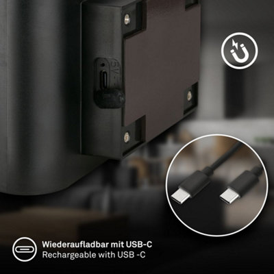 Briloner Cordless Wall Light Rechargeable Lamp Up & Down Motion Sensor ...