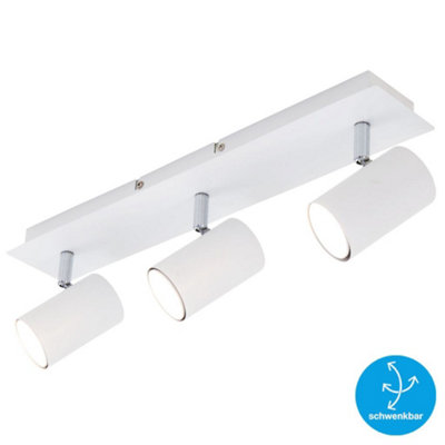Briloner GU10 Ceiling Light White 3 Way Spotlight Lamp