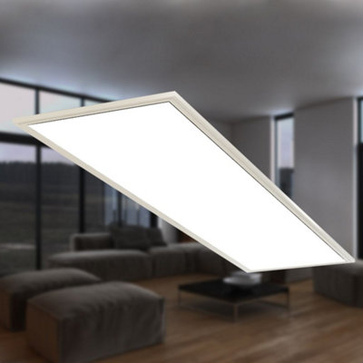 Briloner LED Panel White Rectangular Ceiling Light 1195mm