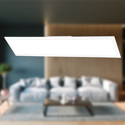 Briloner LED Panel White Rectangular Ceiling Light 1195mm