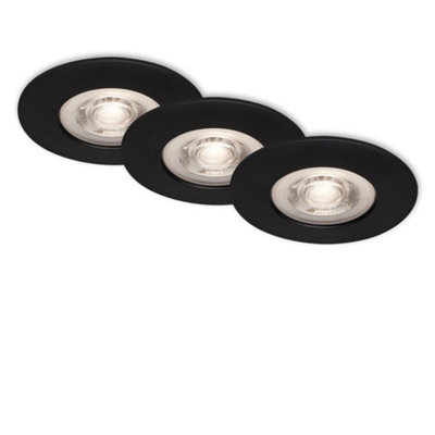 Briloner Mains-powered LED Black Warm white light Recessed downlights ...
