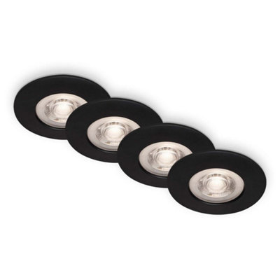 Briloner Mains-powered LED Black Warm white light Recessed downlights ...