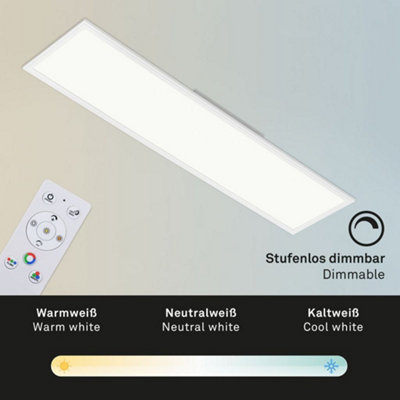 Briloner Mains-powered LED White Dimmable LED Panel