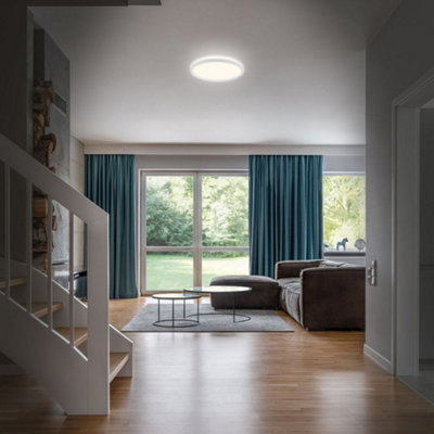 Briloner Mains-powered LED White IP44 Ceiling lamp (Dia)29cm