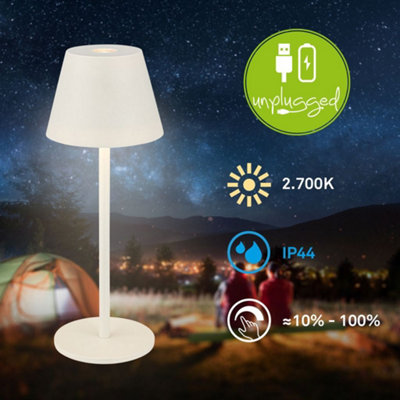 Briloner Mini Table Lamp Rechargeable LED Desk Light Cordless USB-C ...