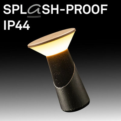 Briloner Pilia Black Bronze LED Table Lamp Rechargeable Light Dimmable ...