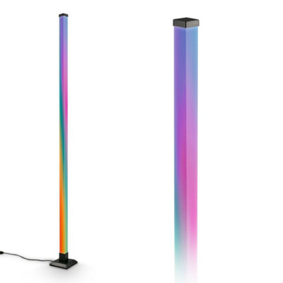 Briloner RGB Gaming LED Floor Lamp Music Sync USB-C Ambience Standing ...