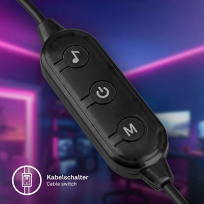 Briloner RGB Gaming LED Floor Lamp Music Sync USB-C Ambience Standing ...