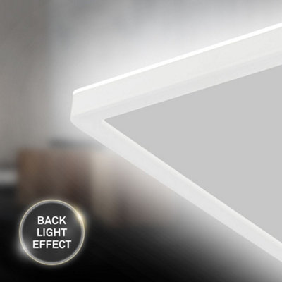 Briloner White LED Panel Backlight Effect Ceiling Light 58cm, 22W ...