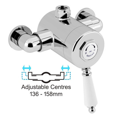 Bristan 1901 Exposed Sequential Top Valve Chrome Mixer Shower 136 ...