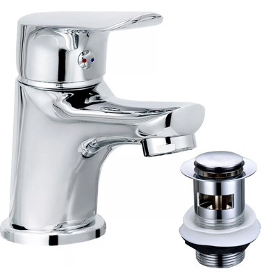 Bristan Aster Chrome Basin Mixer Lever Action Tap + Fixings + Waste AST ...